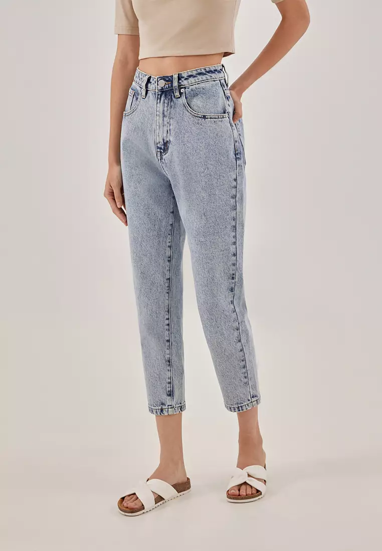 Jual Love, Bonito Brilynn Denim Mom Jeans Original 2026 | ZALORA ...