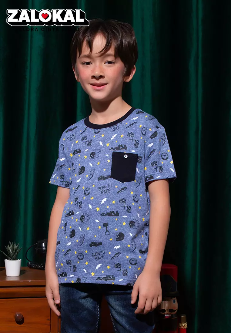 Jual LITTLE X EIGHT Boy Clayton T-Shirt Kids Original 2025 | ZALORA ...