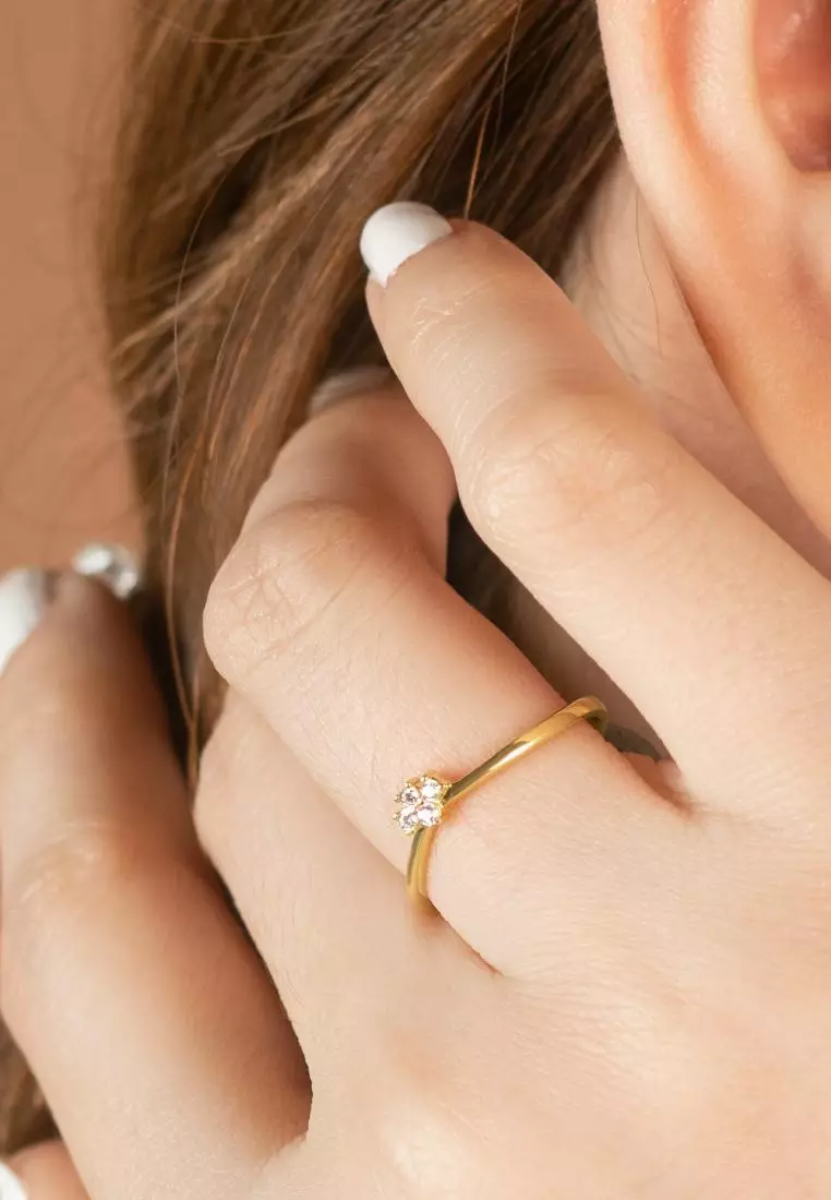 Buy Foundry Lotus Ring 14k Gold 2025 Online | ZALORA Philippines