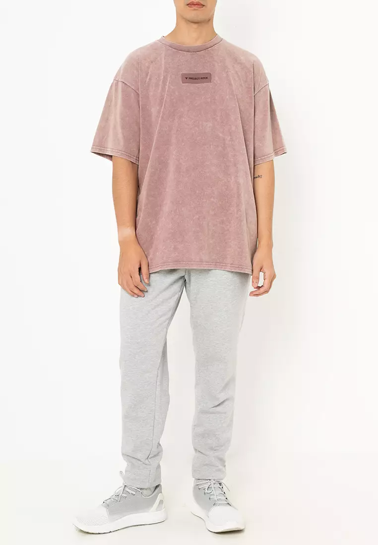 Jual Under Armour Project Rock Heavyweight Oversized Tee Original 2025 ...