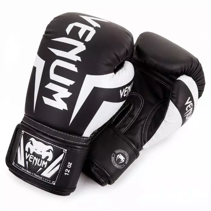 Jual VENUM Sarung tinju Venum boxing glove Elite Black White Original ...