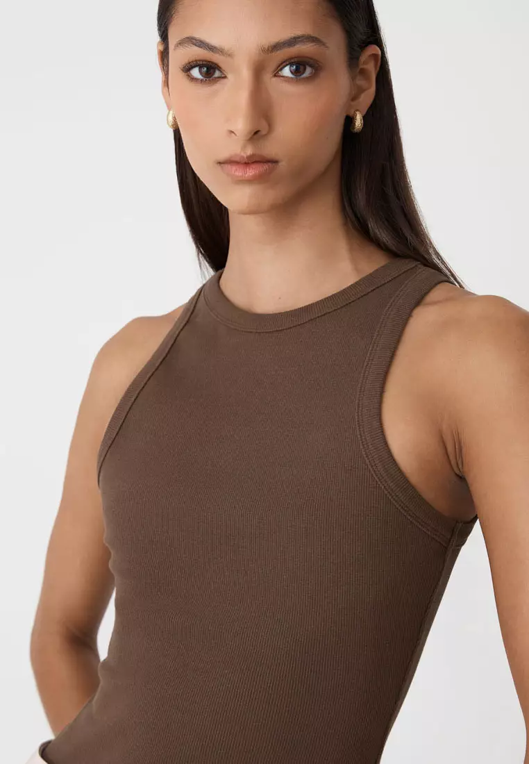 Buy FORCAST Devon Cotton Blend Singlet 2026 Online | ZALORA