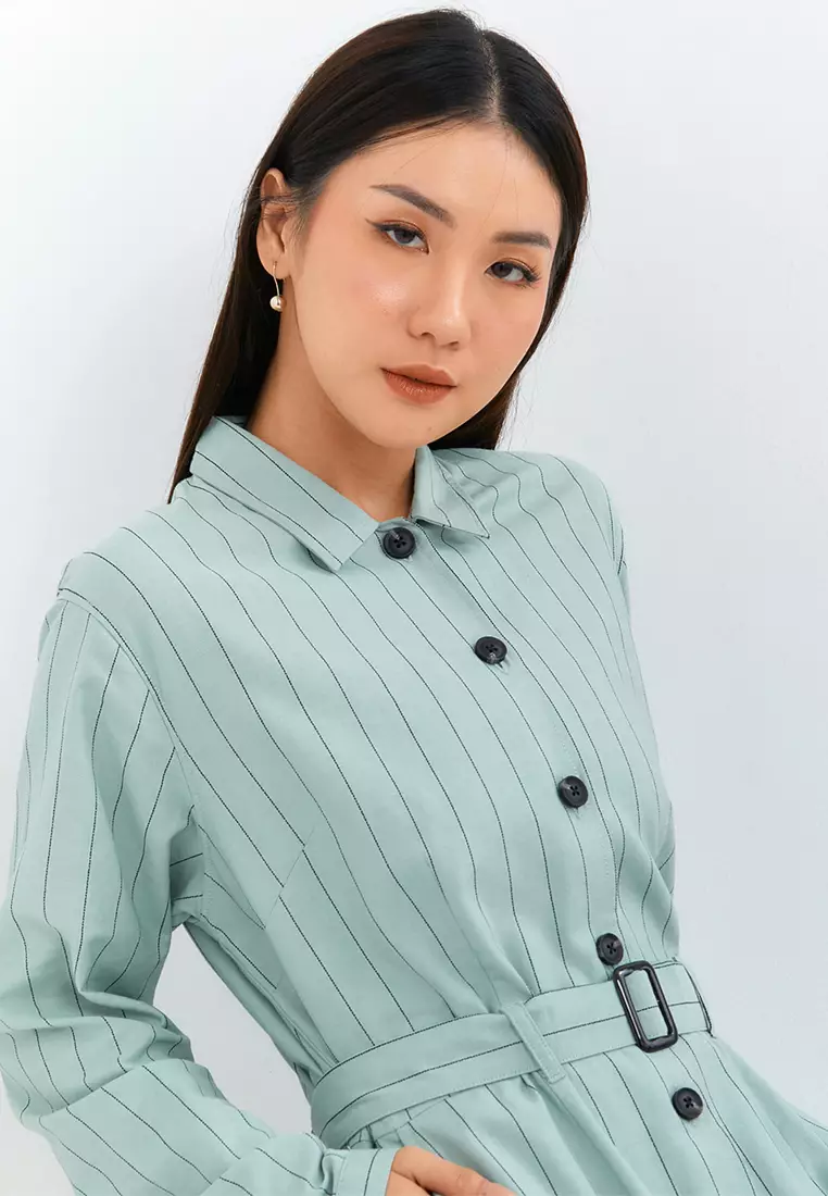 Jual C2 Outfitters C2 Tulcea Green Dress Wanita Original 2025 | ZALORA ...