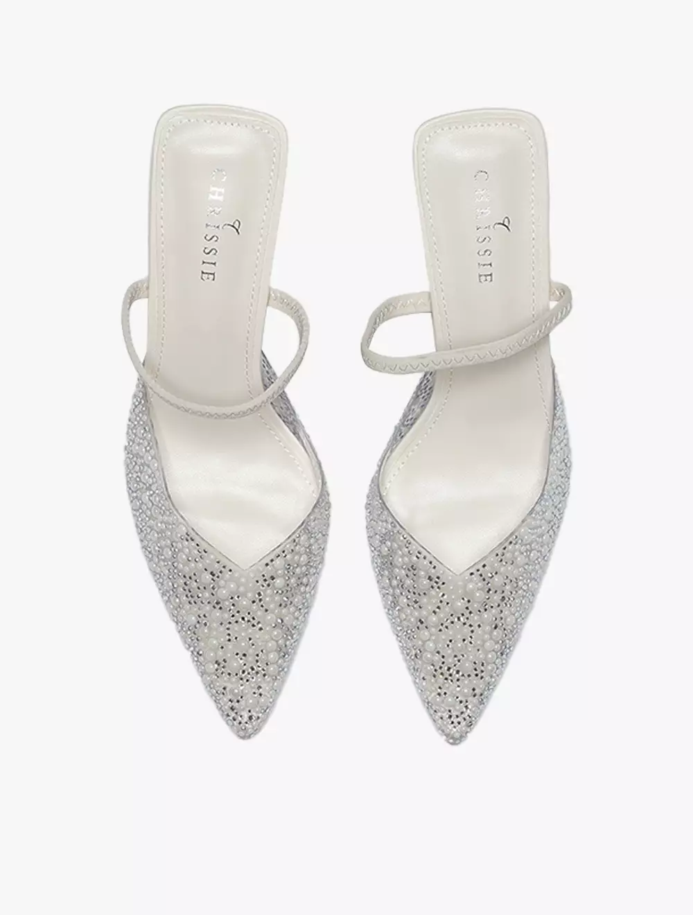 Jual PAYLESS Payless Chrissie Womens Evani Mule Heels - White_04 ...