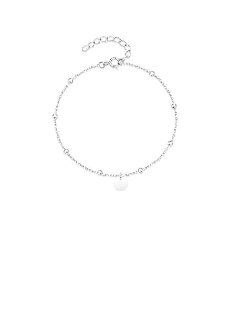 ZAFITI 925 Sterling Silver Simple and Fashion Geometric Round Chain Bracelet 2025 | Buy ZAFITI ...