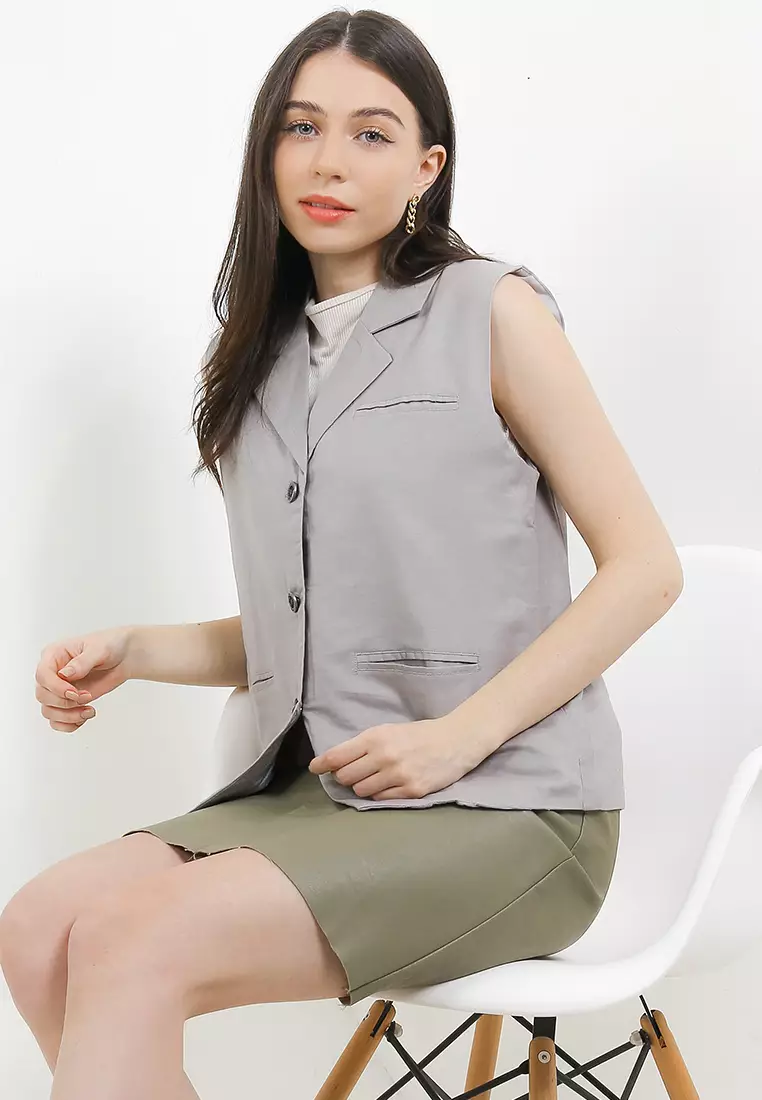 Jual ELLE Basic Vest Original 2024 | ZALORA Indonesia