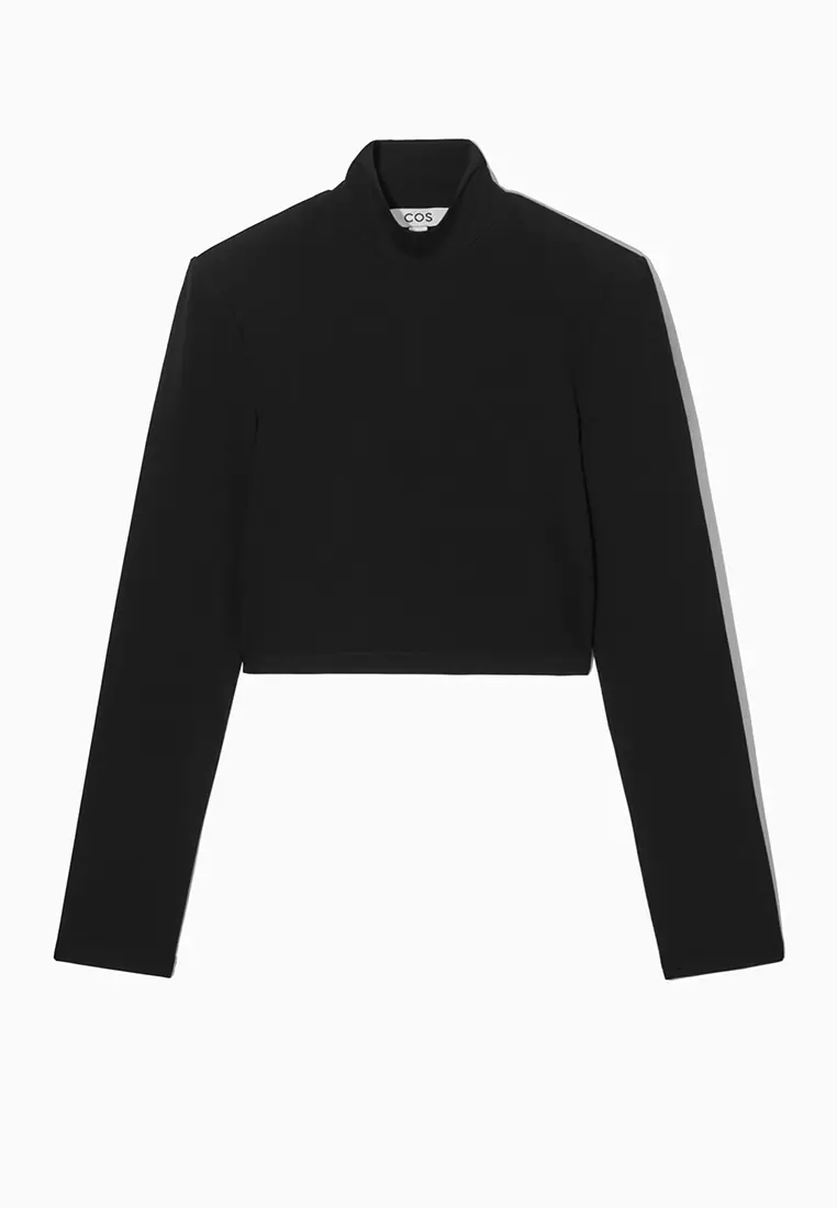Buy COS Power-Shoulder Cropped Top 2025 Online | ZALORA Philippines