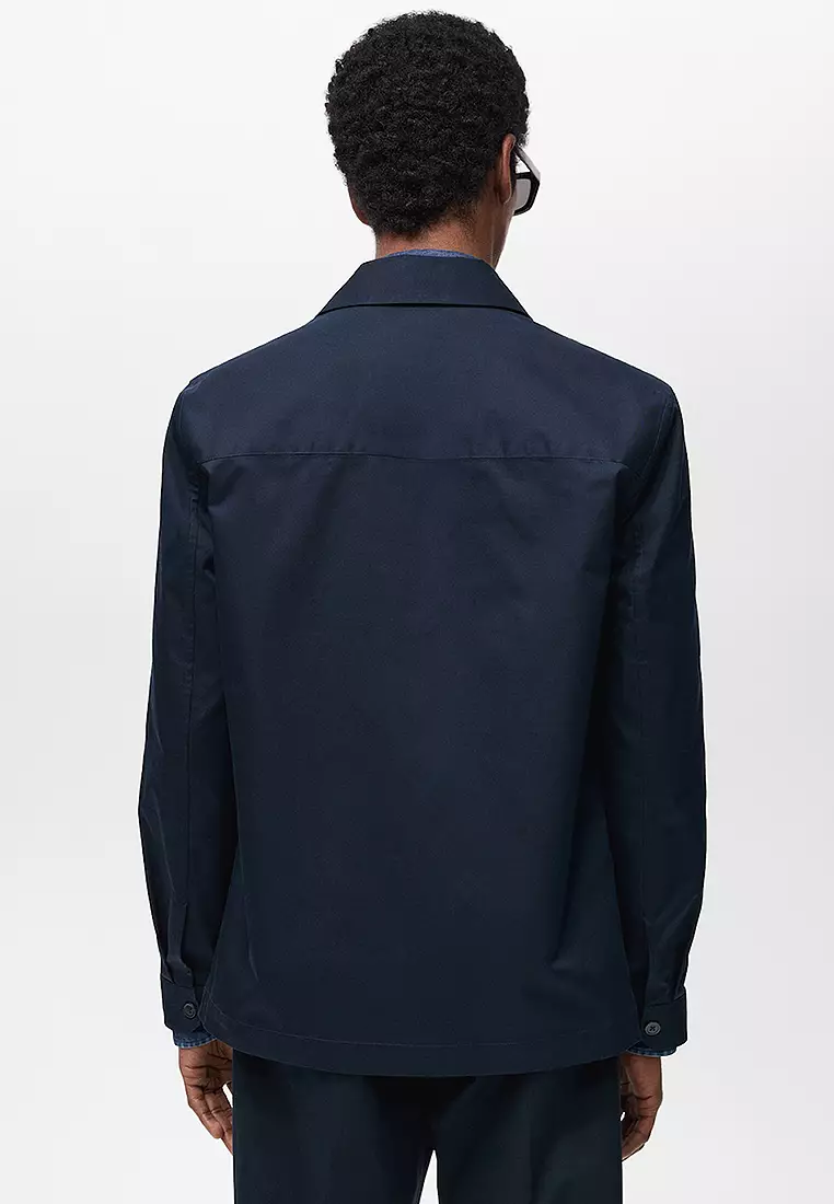 Jual MANGO Man Regular-Fit Overshirt With Pockets Original 2025 ...