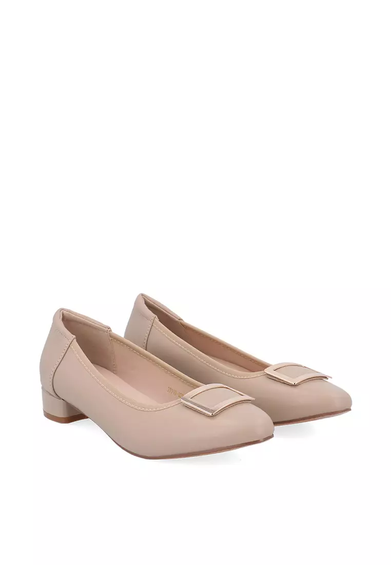 Buy Carlo Rino Khaki CR Talia Buckled Pumps 2026 Online | ZALORA ...
