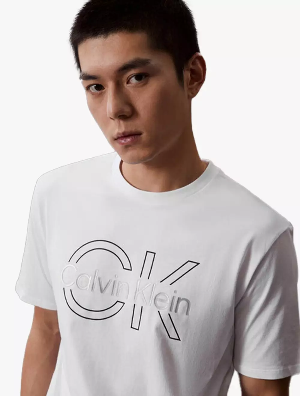 Jual Calvin Klein CALVIN KLEIN - OUTLINE LAYERED LOGO T-SHIRT ...