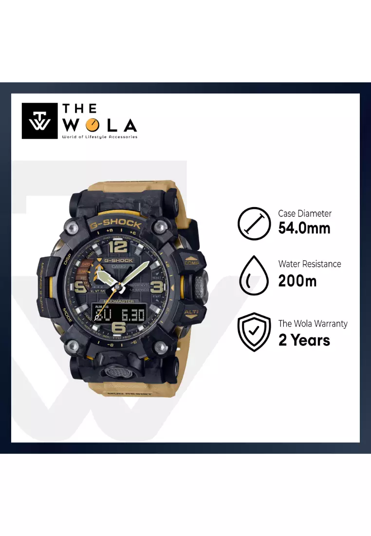 G-Shock GWG-2000-1A5 Mudmaster Men Analog-Digital Watch Brown Resin ...