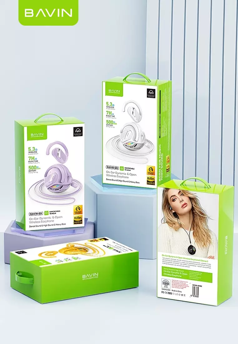 Buy BAVIN BA69 TWS Bluetooth 5.3V Open Ear Headset Bluetooth Wireless ...