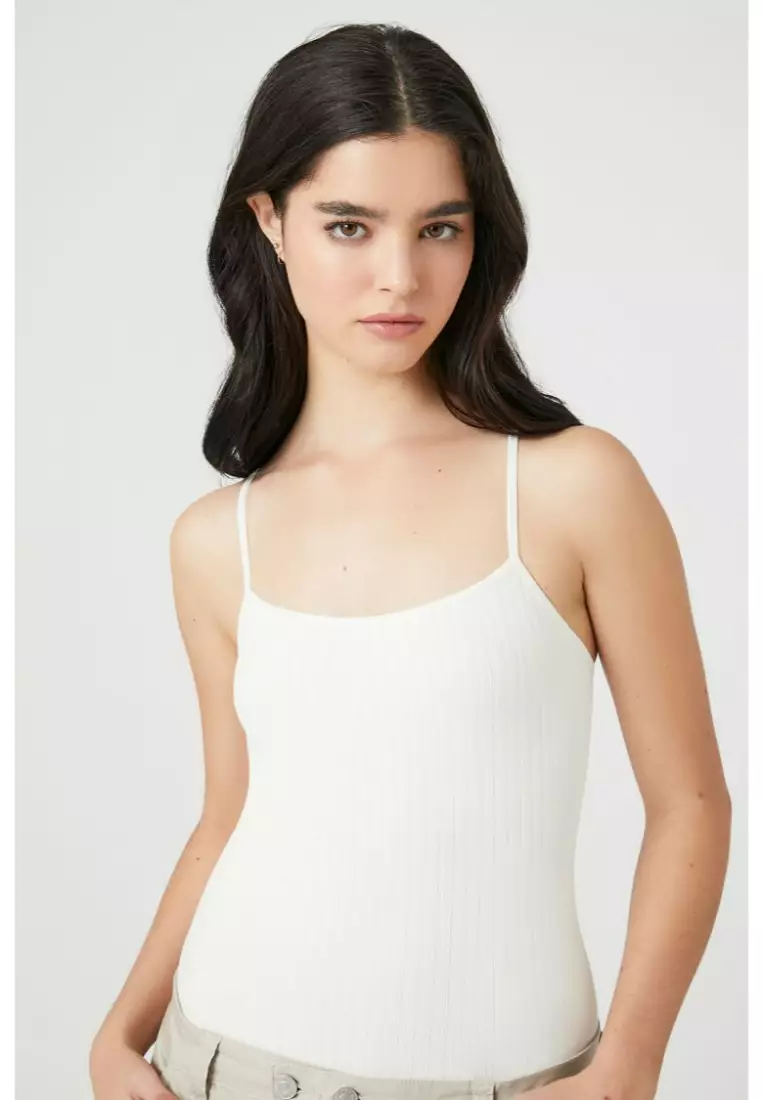 Buy FOREVER 21 Seamless Ribbed Knit Bodysuit 2025 Online | ZALORA ...