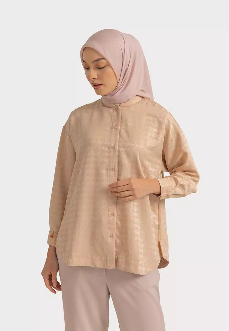 Jual Riamiranda ZALORAYA Ria Miranda Coral Sands Amna Top Original 2025 ...