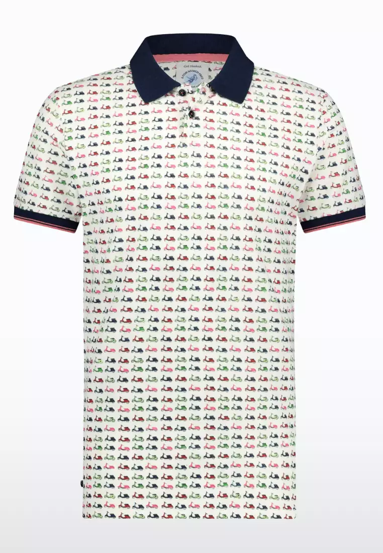 Buy A Fish Named Fred Men White Polo- Scooter Series 2026 Online ...