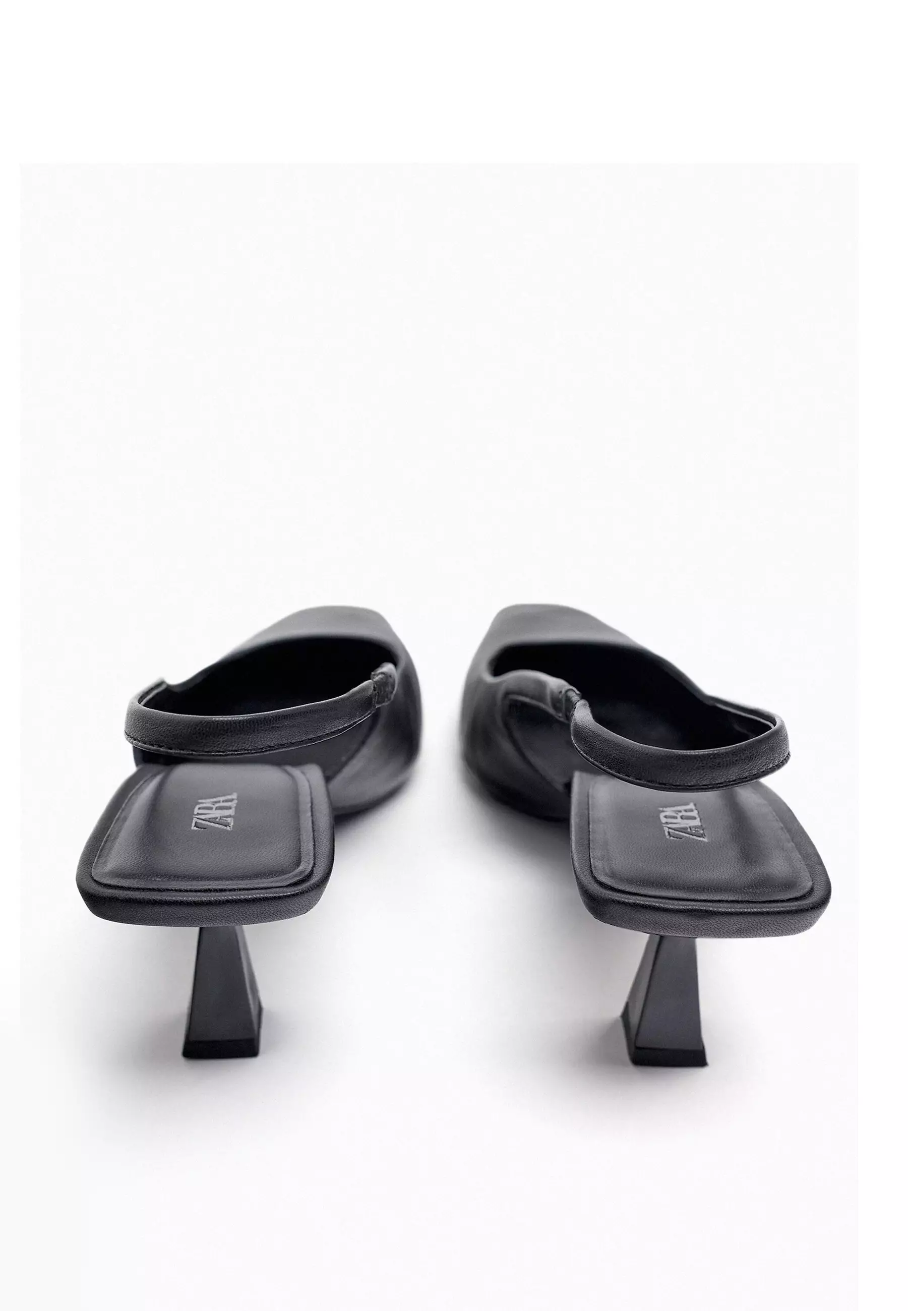 ZARA Leather High-Heel Slingback Shoes X Calvinluo - Limited Edition ...
