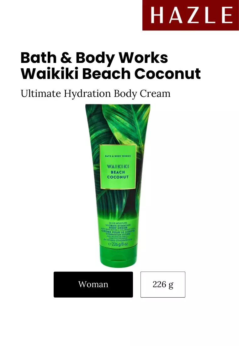 Jual Bath & Body Works Bath & Body Works Waikiki Beach Coconut Ultimate Hydration Body Cream ...