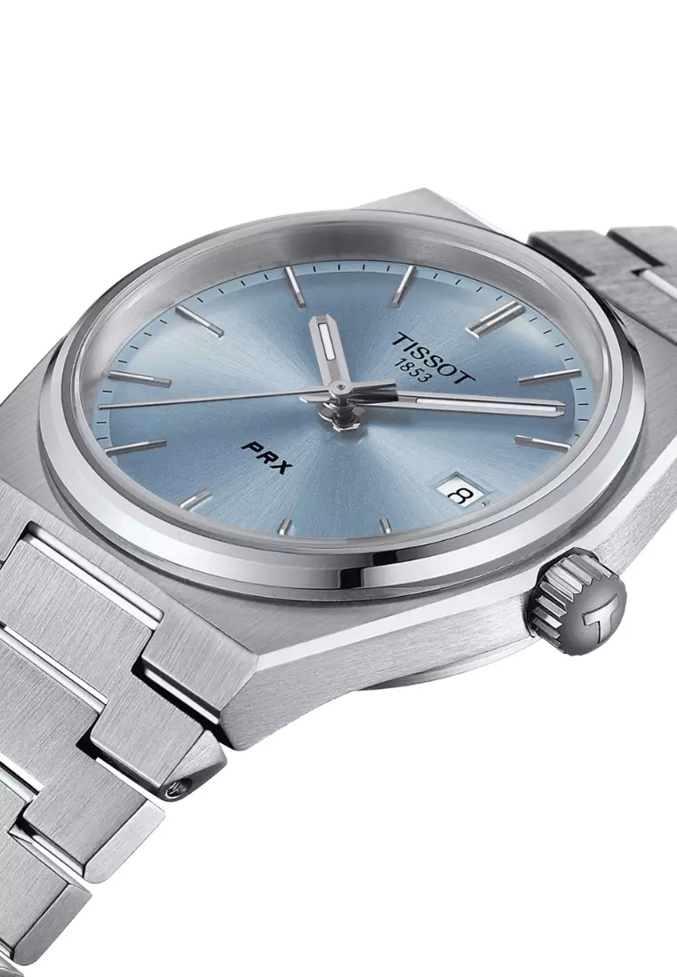 Buy TISSOT Tissot PRX 35MM Light Blue Dial Stainless Steel Band Quartz ...