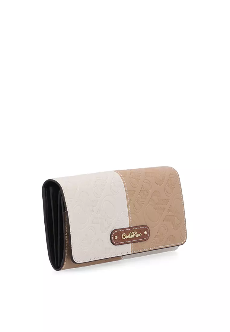 Buy Carlo Rino Beige Divergent 2-Fold Wallet Online | ZALORA Malaysia