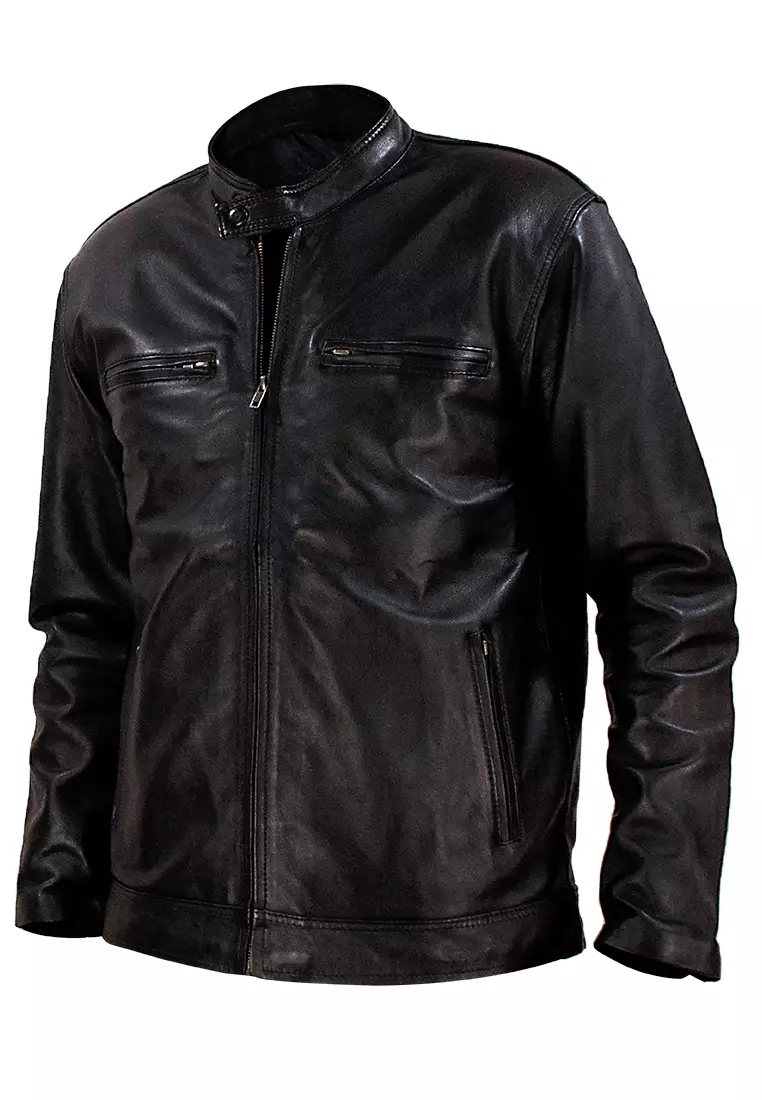 Jual JAVA SEVEN Java 7 Leather JAKET PRIA [JVJ 966] Kulit Asli Original ...