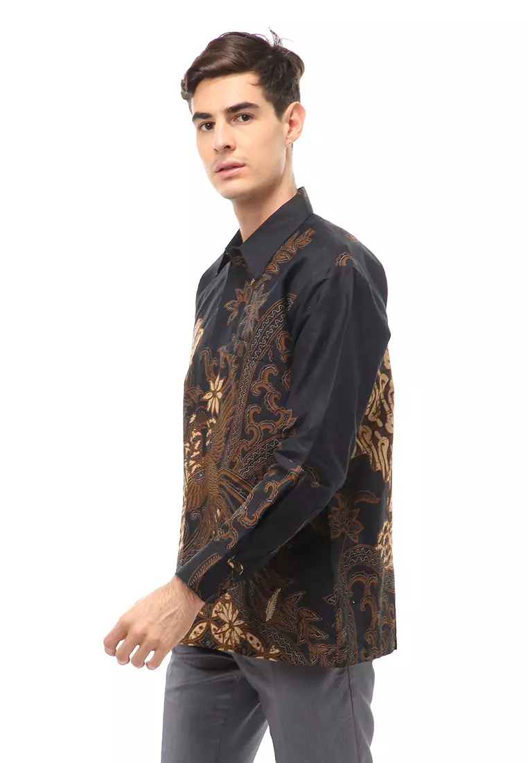 Jual Hamlin Kendrick Atasan Formal Kemeja Batik Pria Rajaswa Long ...