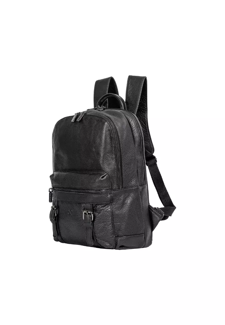 Buy Jack Studio Unisex Grain Leather Travel Backpack BAI 40812 Online ...