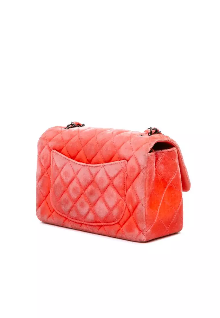 Buy CHANEL Pre-Loved Chanel Mini Rectangular Classic Velvet Single Flap ...