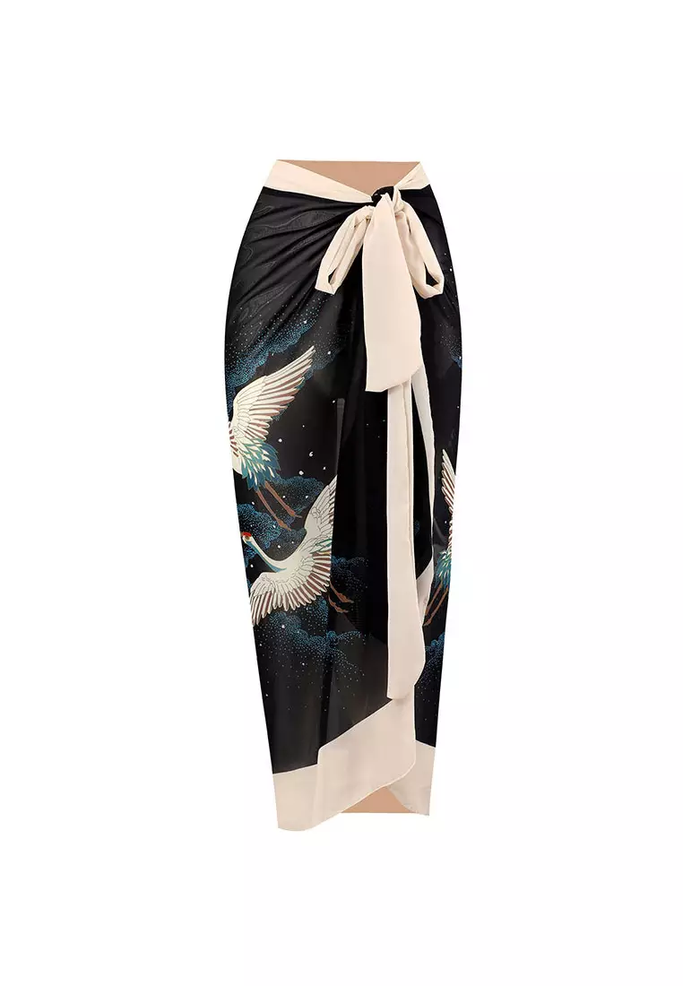 ZITIQUE Two-Piece Set - One-Piece Spa Swimsuit With Chiffon Cover Up ...