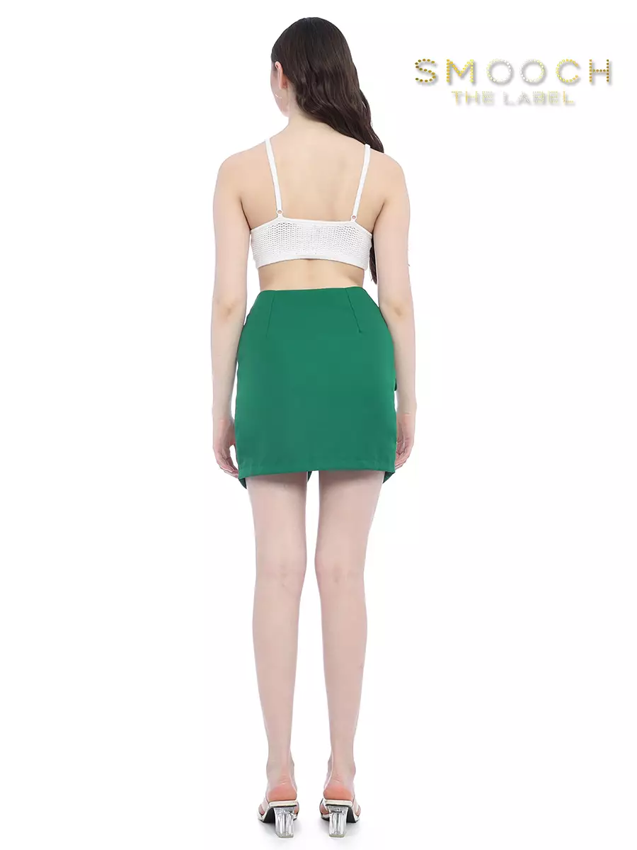 Jual Smooch The Label Caza Green Skirt Original 2024 | ZALORA Indonesia