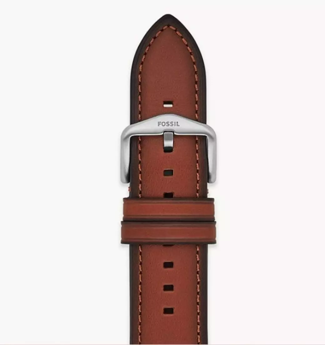 Jual Fossil Fossil Strap Bar Brown Leather Jam Pria 22MM S221504 ...