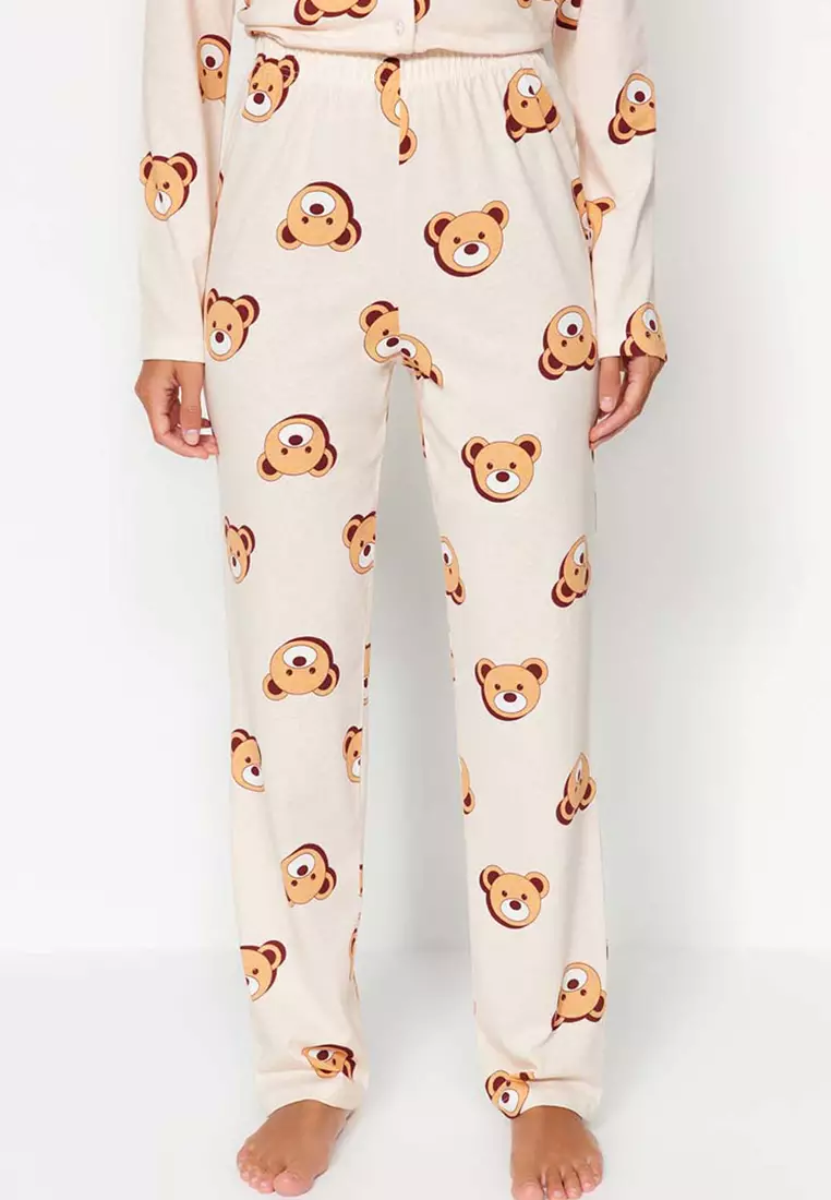 Jual Trendyol Teddy Bear Pajamas Set Original 2025 | ZALORA Indonesia
