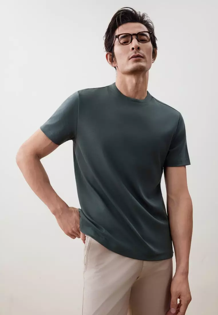 Buy G2000 G2000 Cool Touch Cotton Interlock Crew Neck Smart Fit Tee 2025 Online | ZALORA Philippines