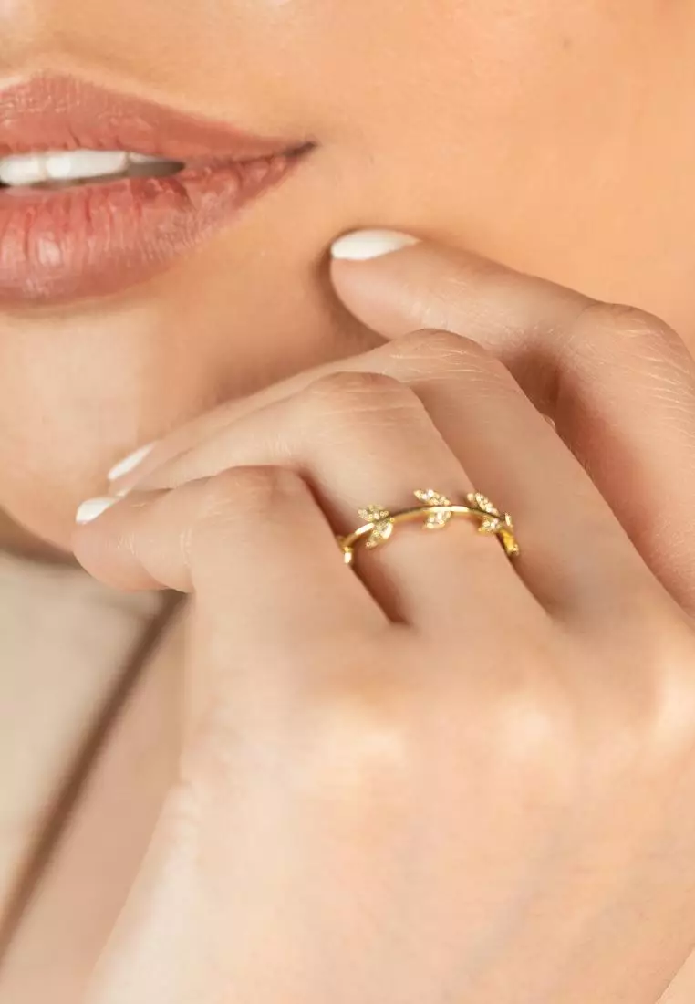 Buy Foundry Foundry K Lily Ring Gold Online Zalora Philippines