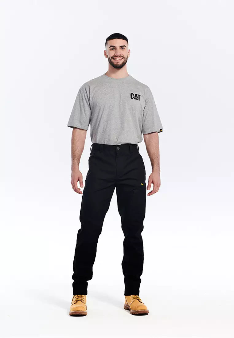 Buy Caterpillar Men's Stretch Canvas Utility Pants - Black (1810103-INT ...