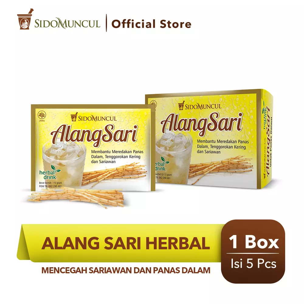 Jual Sido Muncul Alang Sari Herbal 5's - Mencegah Sariawan & Panas ...