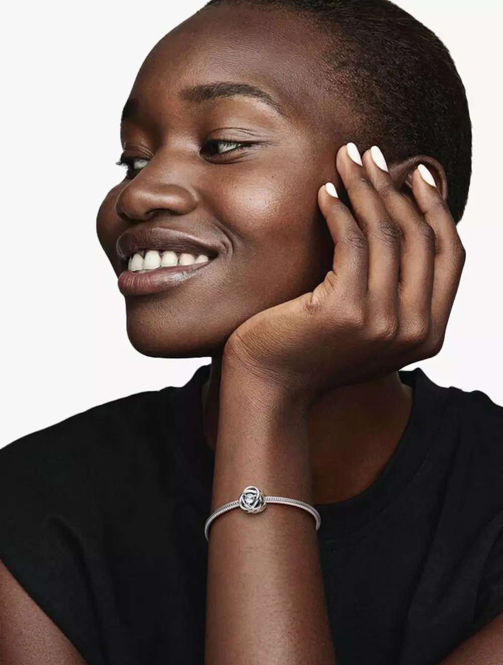 Jual Pandora April Clear Eternity Circle Charm - Silver Original 2024 ...