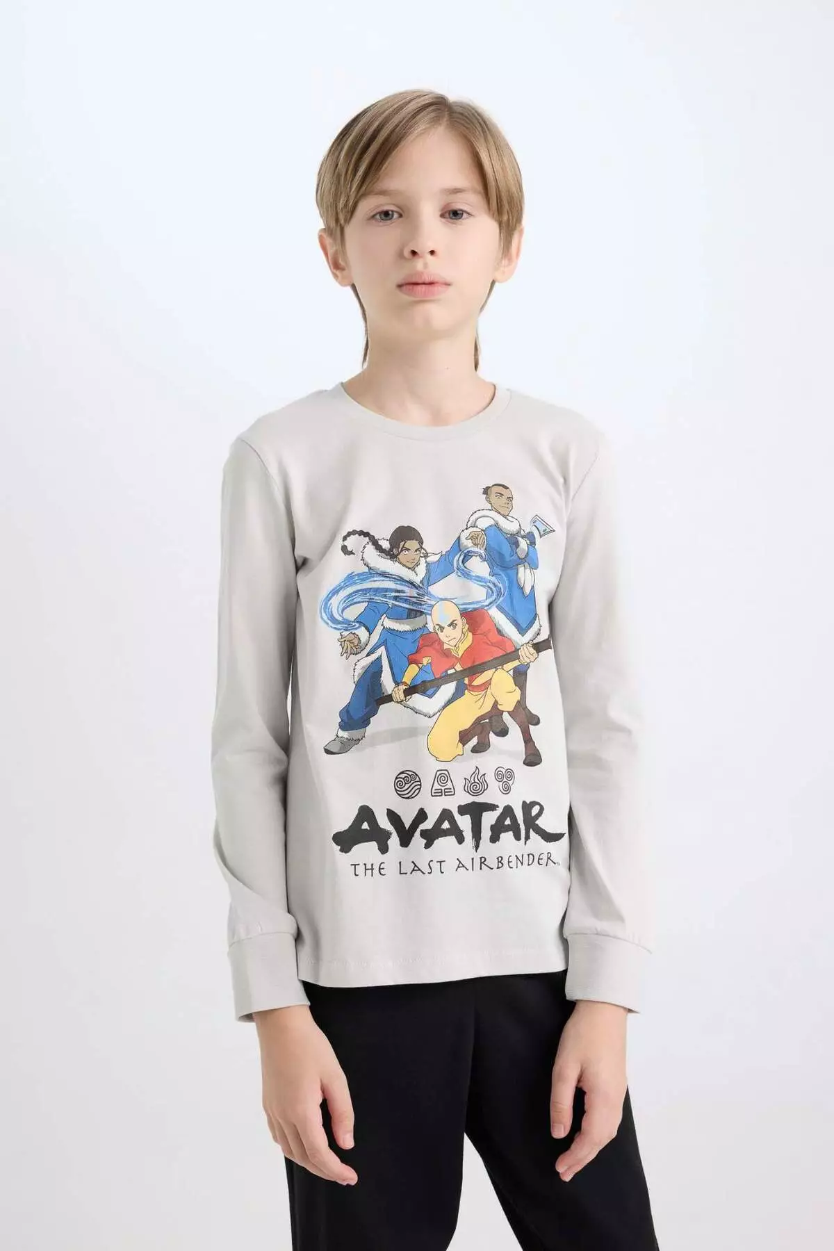 Buy DeFacto Boys Pajamas Set Avatar the Last Airbender Long Sleeve Top ...