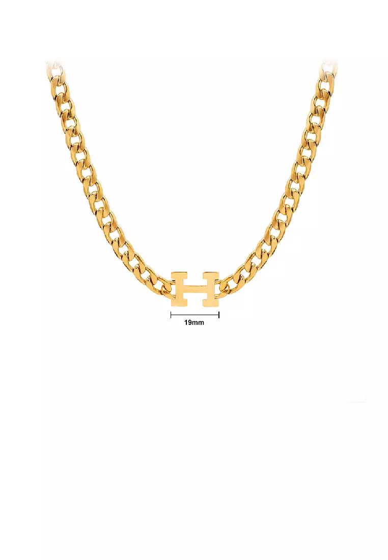 Buy Mooclife Fashion Temperament Plated Gold 316L Stainless Steel ...