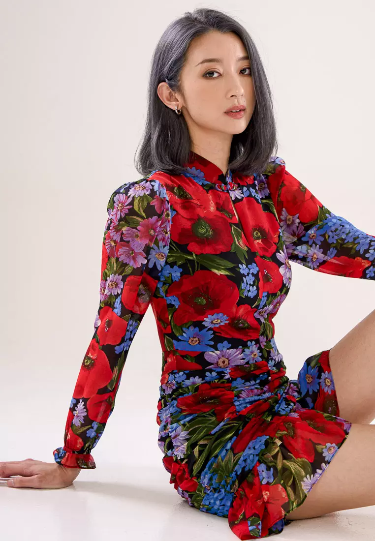 Dressing Paula High Neckline With Gathers-Detailed Dress 2025 | Buy ...