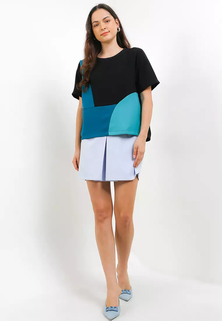 Jual ELLE Mix Color Blouse Original 2025 | ZALORA Indonesia