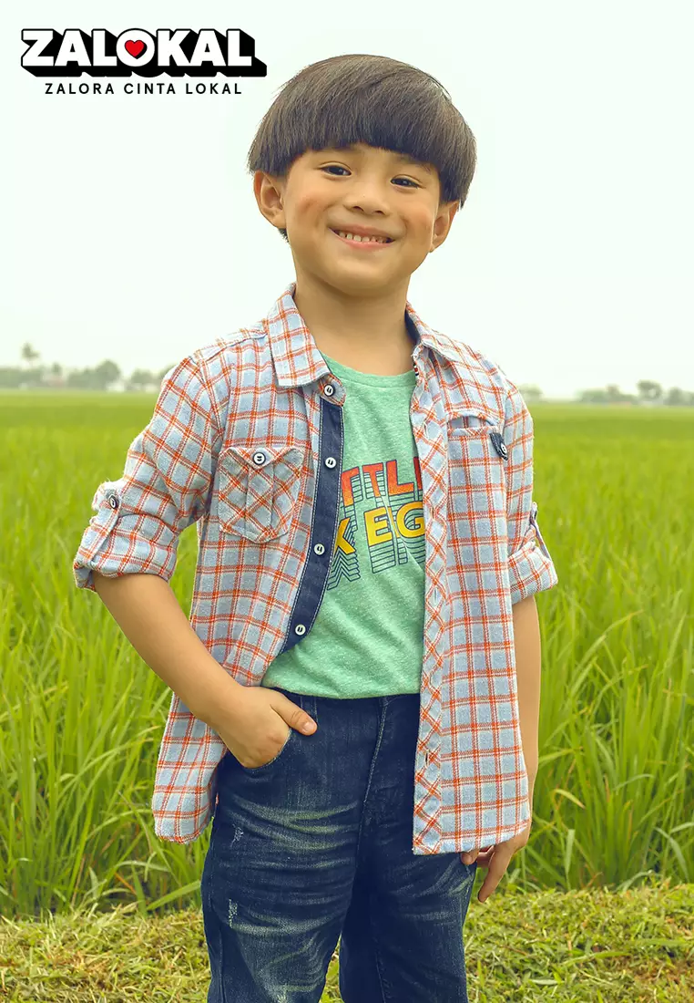 Jual LITTLE X EIGHT Boy Renjun Shirt Kids Original 2024 | ZALORA ...