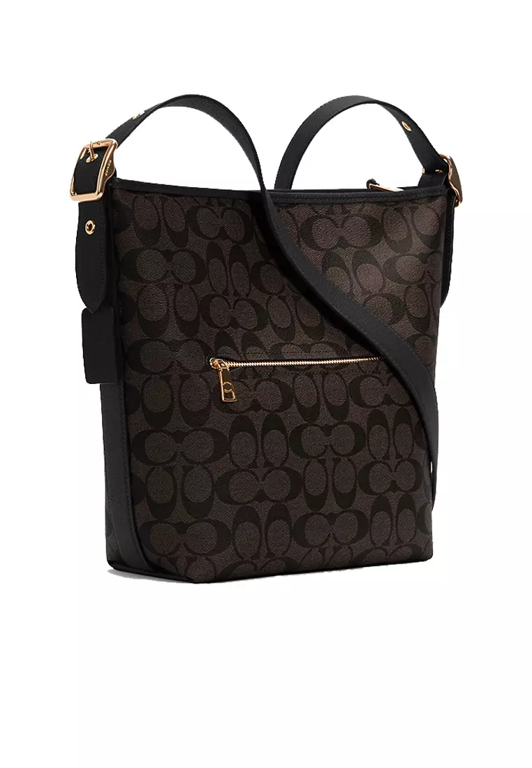 Coach Val Duffle In Signature Canvas C2819 Brown Black 2025 | Buy Coach ...