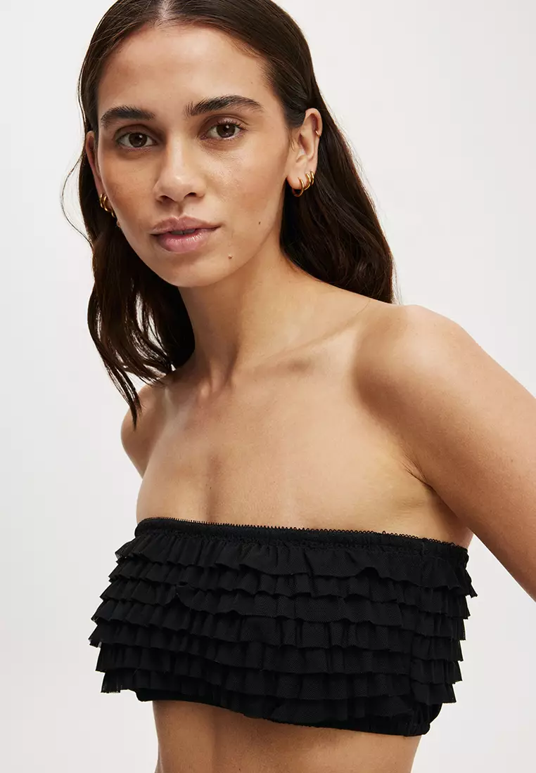 Jual Cotton On Body Rara Ruffle Bandeau Bra Original 2025 | ZALORA ...