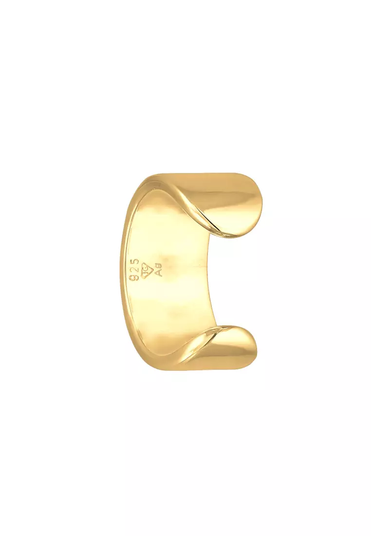 Buy Kuzzoi Earrings Men Single Earcuff Basic Gold Plated 2026 Online ...