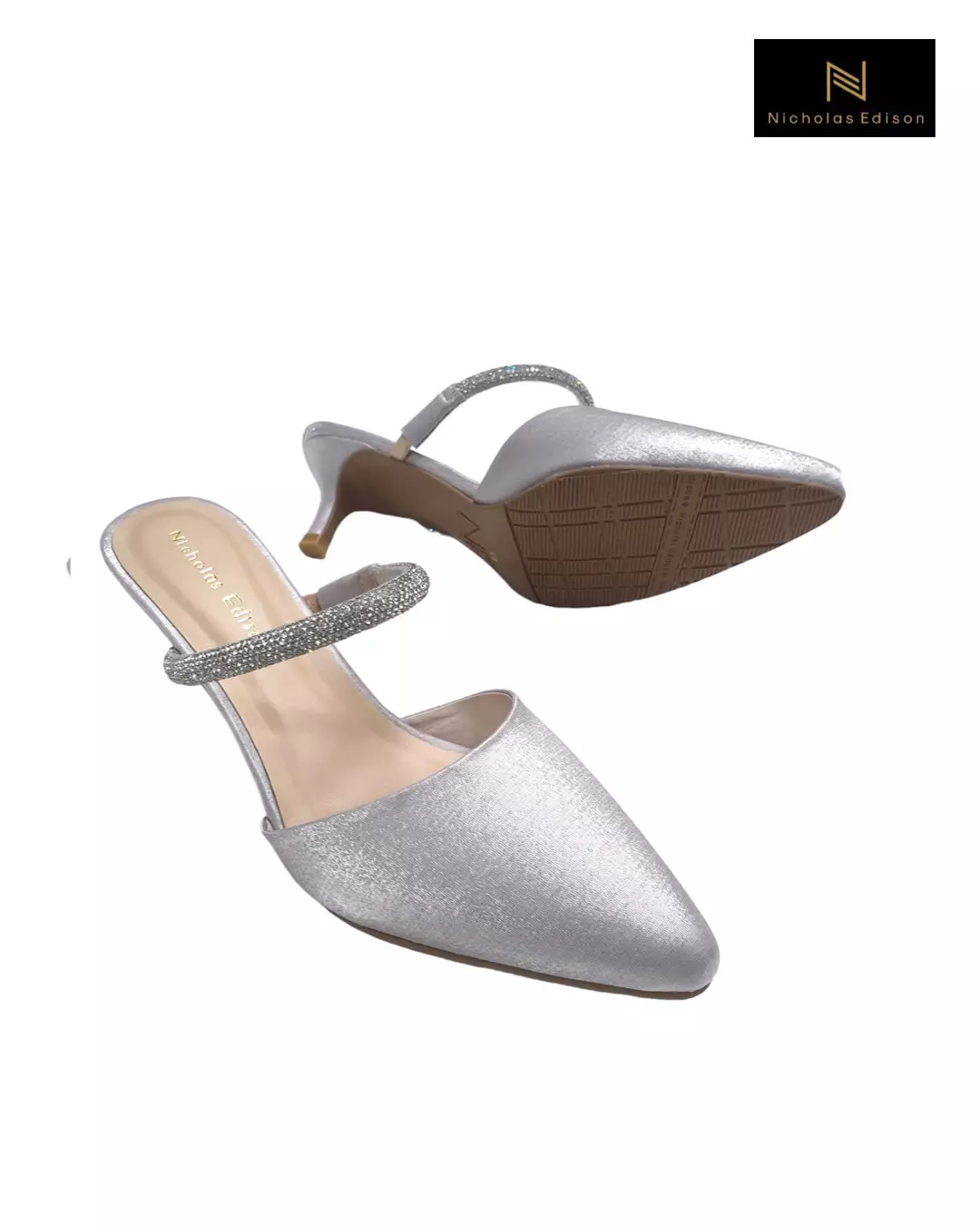 Jual NICHOLAS EDISON Nicholas Edison Heel Alanis Silver Original 2026 ...