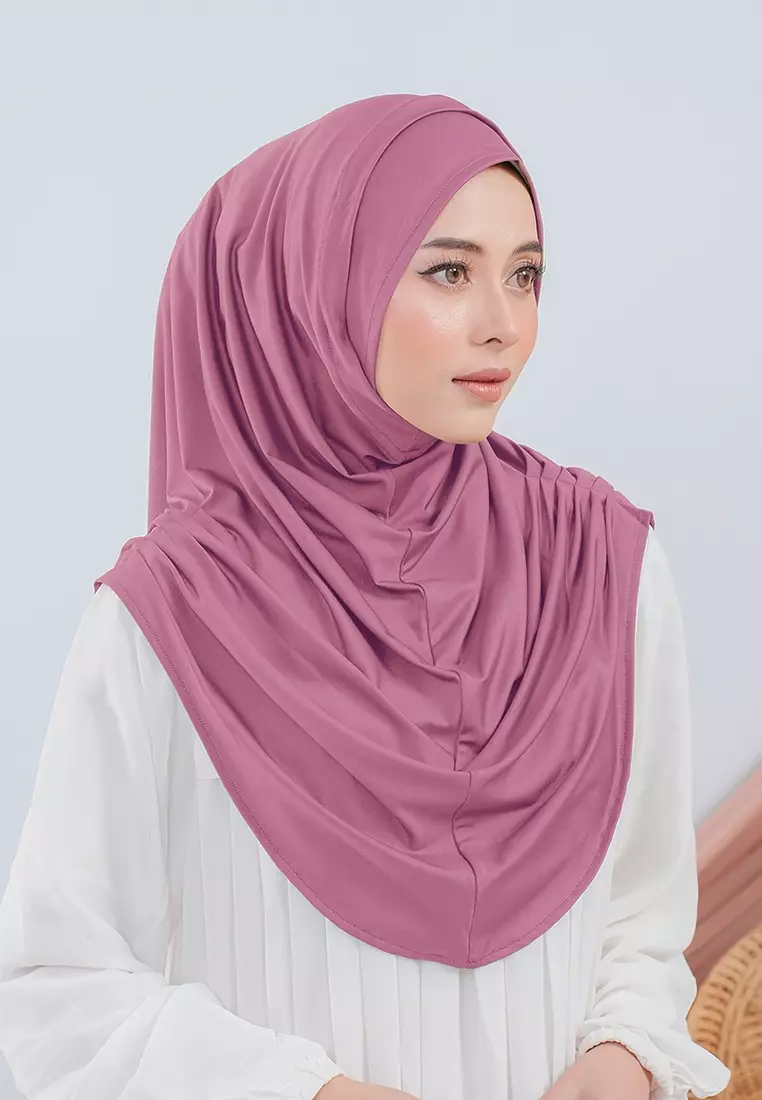 Jual Cantik Kerudung HIJAB INSTAN VALEEQA - FUSCHIA Original 2025 | ZALORA Indonesia