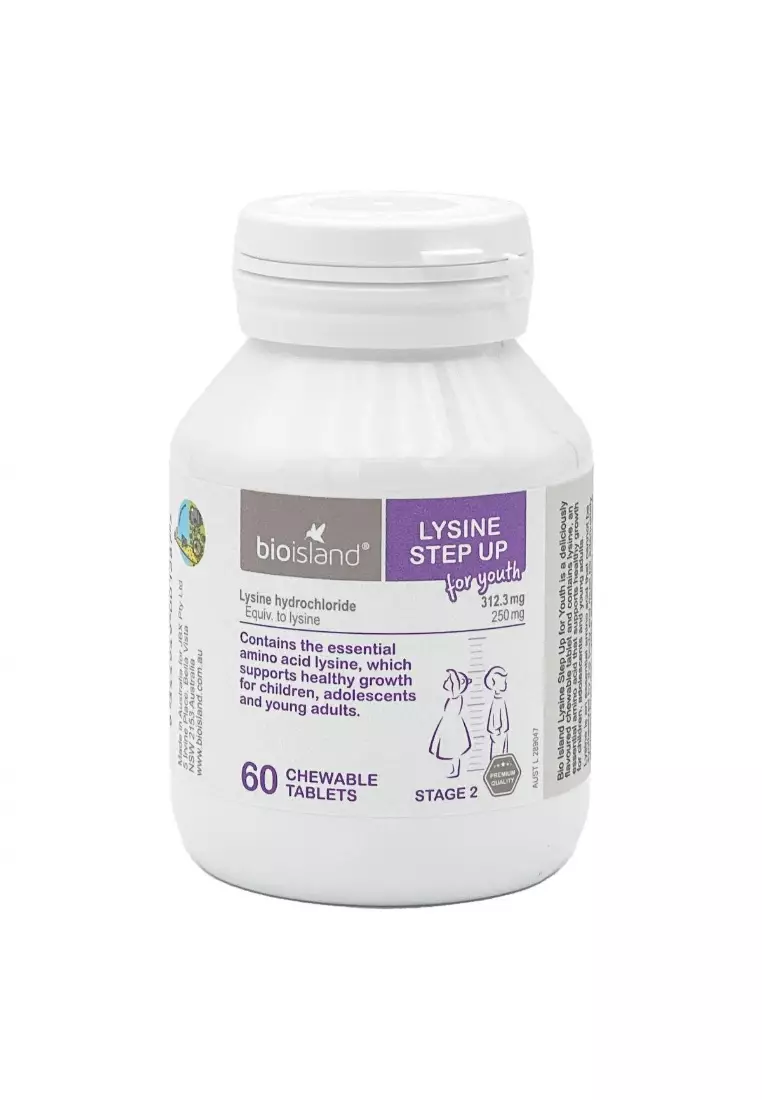Bio Island BIO ISLAND- LYSINE STEP UP FOR YOUTH 60 Tablets 2024 | Buy ...