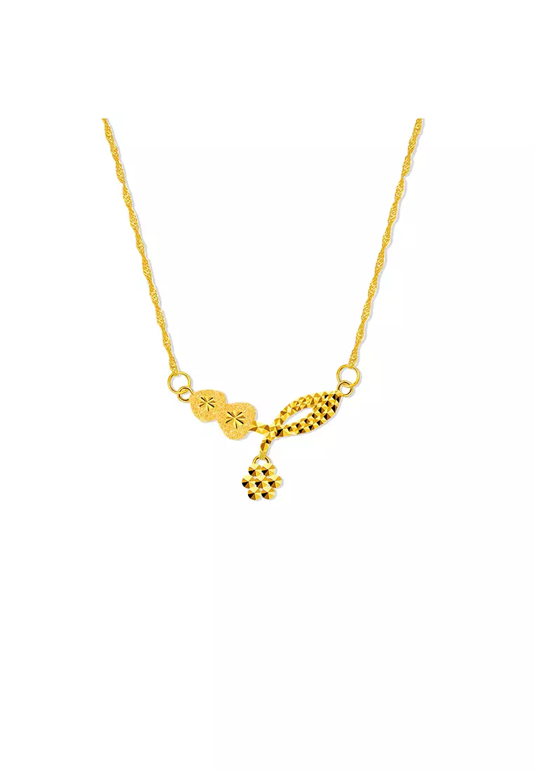 Buy MJ Jewellery 375/9K Gold Necklace Set R100L Online | ZALORA Malaysia