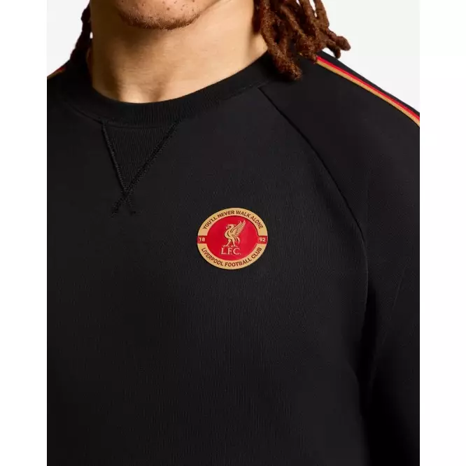 Jual Liverpool FC Liverpool FC EST. 1892 Adults Raglan Crew Black ...