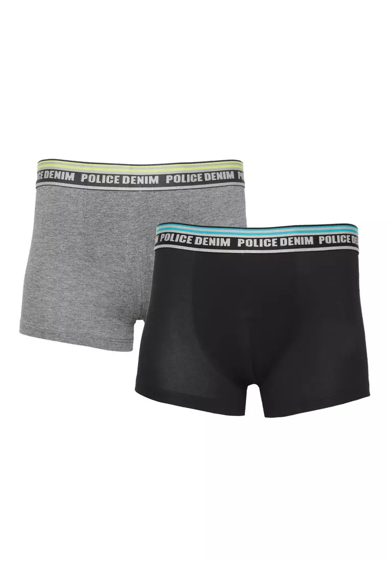 Jual Police Denim POLICE Celana Dalam Boxer Cotton Spandex Premium Pria ...